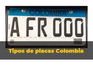 Cuáles son los tipos de placas en Colombia - Camionetas 4x4